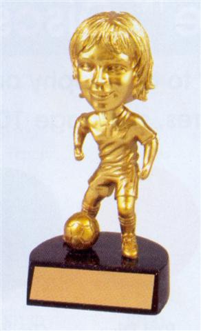 Girls Gold Soccer Bobblehead – Delp's Awards