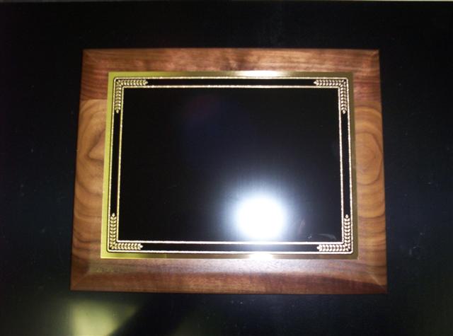 Solid Walnut Plaque – Delp's Awards